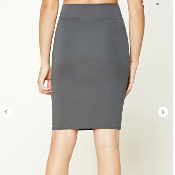 Skirts | Dark Grey Pencil Skirt | Poshmark